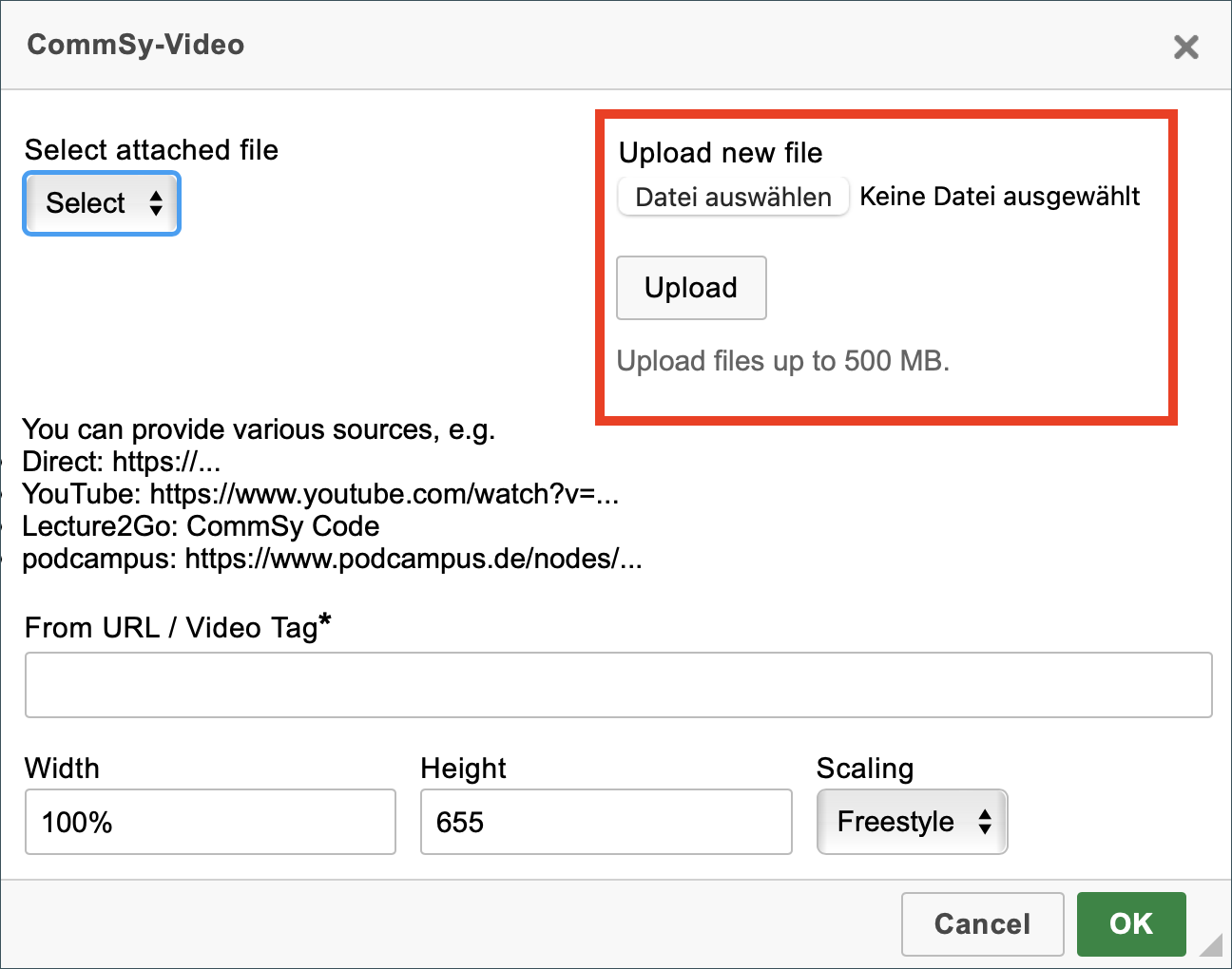 Inserting media : AGORA : Universität Hamburg